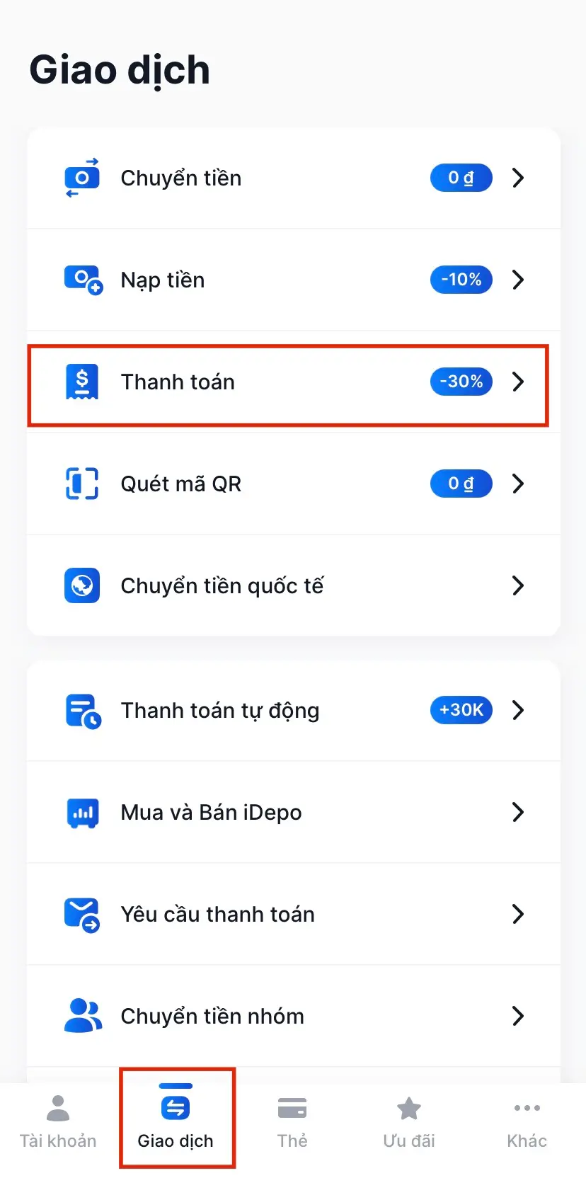 Hướng dẫn thanh toán tiền điện nhanh chóng - Khuyến mãi lên đến 30% cùng MyVIB